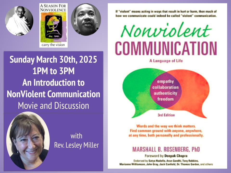 Nonviolent Communication | Unity of Montclair